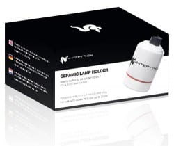 Ceramic Lamp Holder | White Python