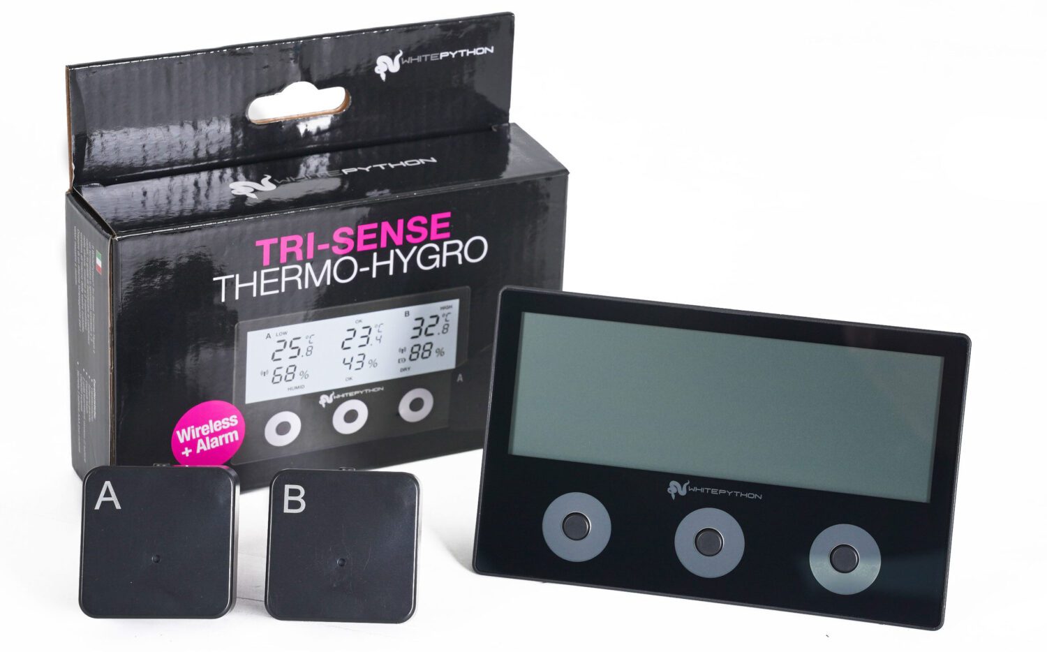 Tri-Sense Thermometer & Hygrometer - White Python™ | For modern and ...